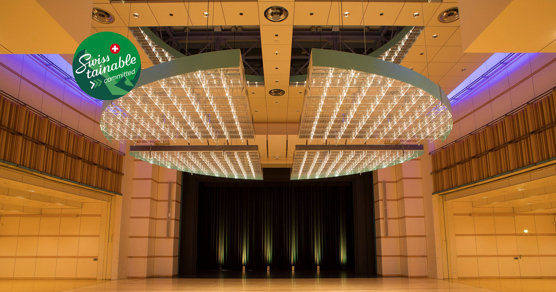 Lorzensaal Cham ist Swisstainable - Insights Stories - Entdecken - Lorzensaal Cham